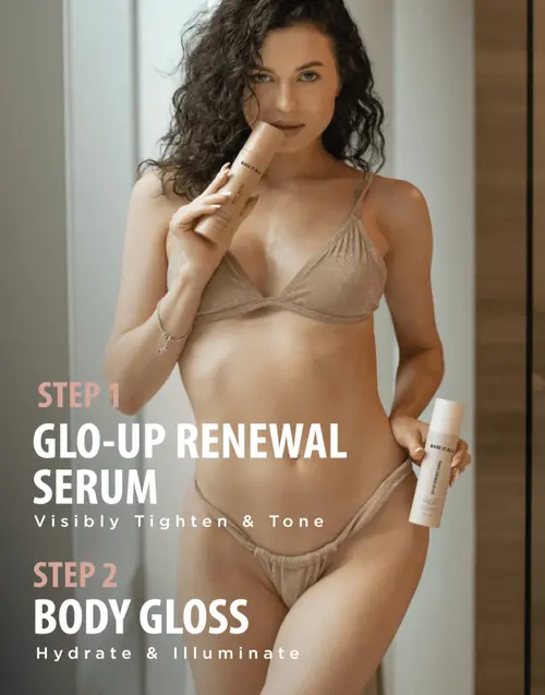 BARE IT ALL Glo-up Kit Renewal Serum And Body Gloss