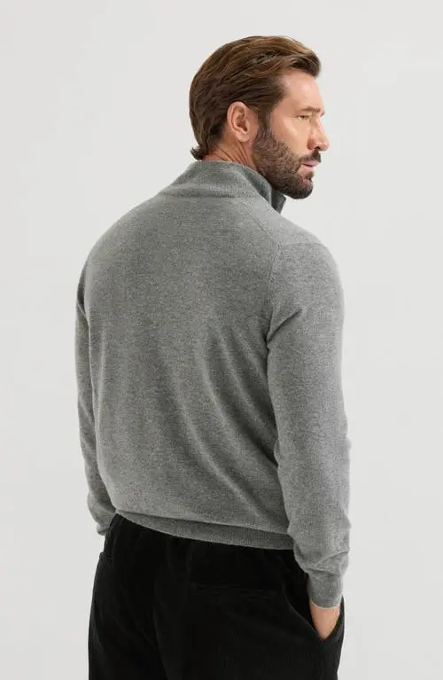 Brunello Cucinelli Cashmere High-neck Zipper Cardigan - Dark Grey