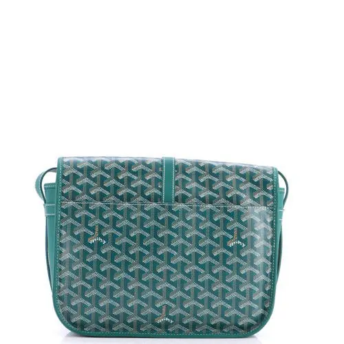 Goyard Belvedere Ii Messenger Bag Coated Canvas Mm - Green