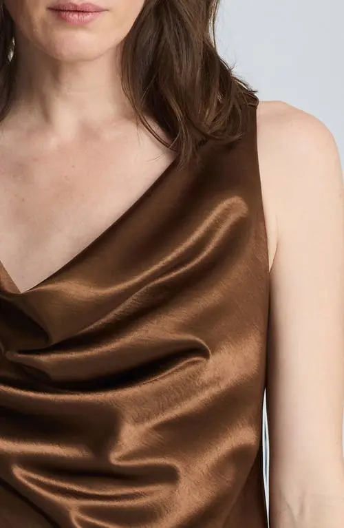 KENNETH COLE Satin Lace Trim Mini Dress