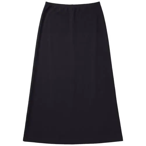 MONTE CARLO Elastic Waist Pull-on Skirt - Black