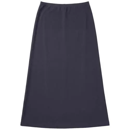 MONTE CARLO Ladies Pull-on Knit Skirt - Charcoal