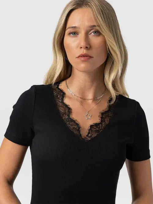 SAINT + SOFIA Andie V-neck Dress