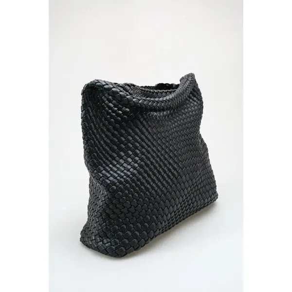 PROLOGUE SHOES Bellini Woven Handle Bag - Black