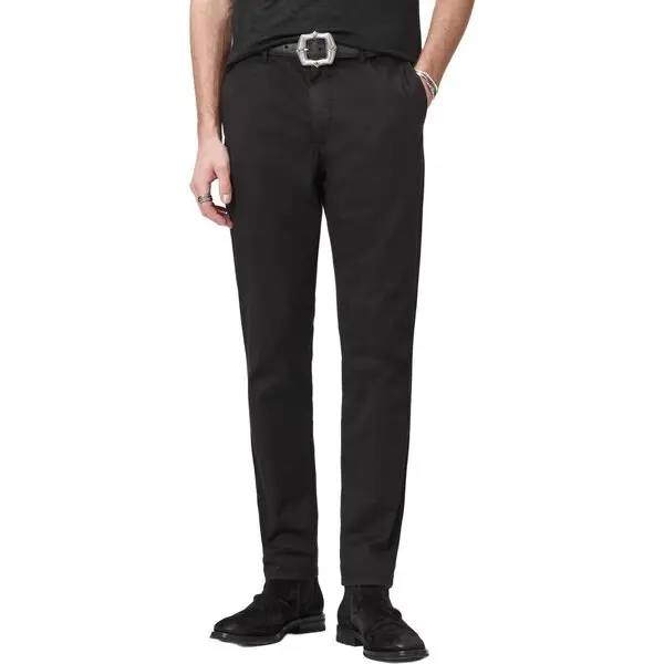 John Varvatos Lenny Slim Fit Chino Pants - Black