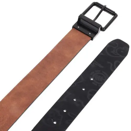 ELEMENT Distressed Pu Reversible Belt With Allover Print