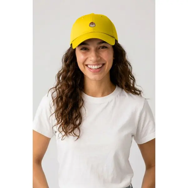 DALIX Sourdough Embroidered Baseball Cap - Gold