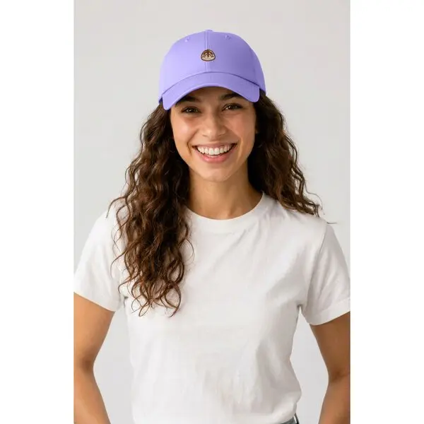 DALIX Sourdough Embroidered Baseball Cap - Lavender