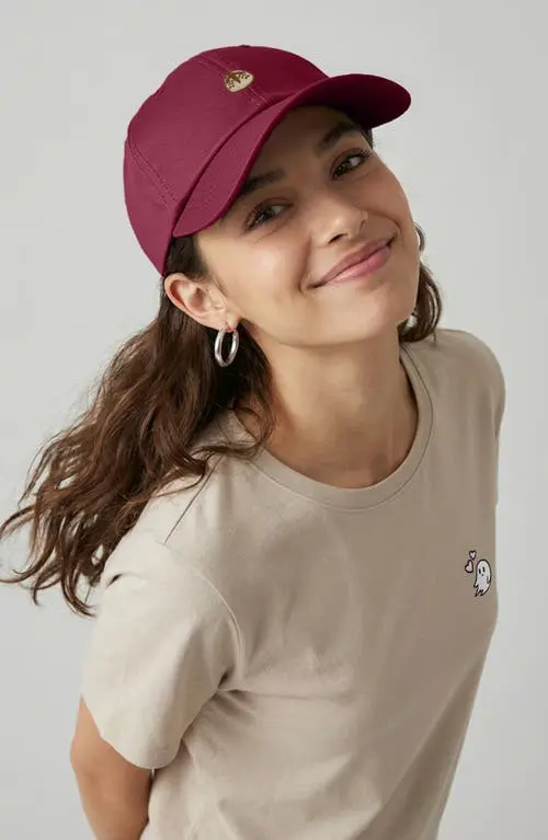 DALIX Sourdough Embroidered Baseball Cap - Maroon