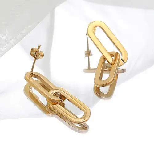 ERIN MCDERMOTT JEWELRY Link Drop Earrings