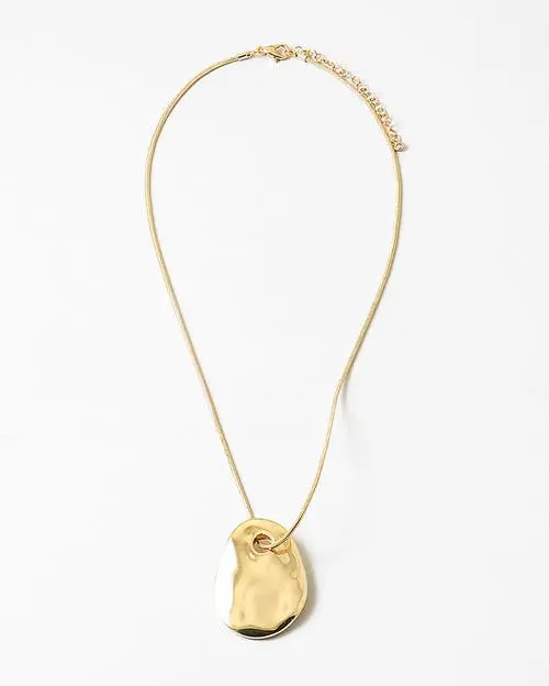 ERIN MCDERMOTT JEWELRY City Streets Disc Necklace - Gold