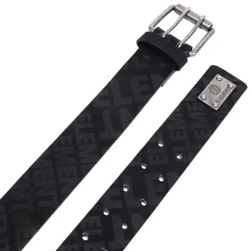 ELEMENT Distressed Pu Belt With Antique Silver Roller Buckle