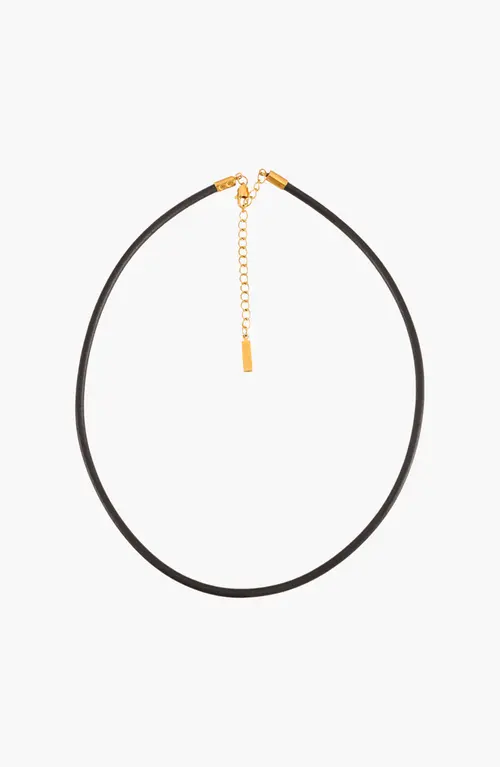 JOIANA JEWELRY Marlow Leather Cord Necklace - Onyx