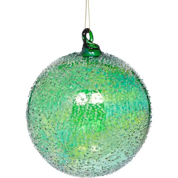 MARK ROBERTS Sparkling Ombre Ornament, Small - Green
