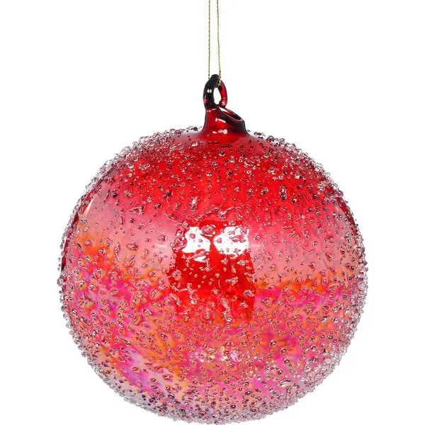 MARK ROBERTS Sparkling Ombre Ornament, Small - Raspberry