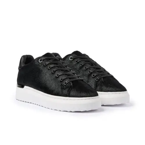 MALLET Pony Hair Low-top Platform Trainers