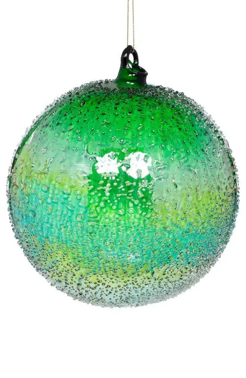 MARK ROBERTS Sparkling Ombre Ornament, Large - Green