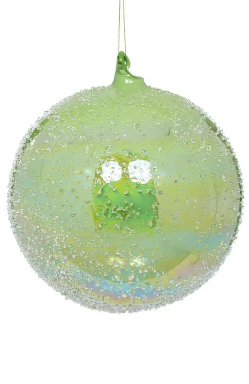 MARK ROBERTS Sparkling Ombre Ornament, Large - Light Green
