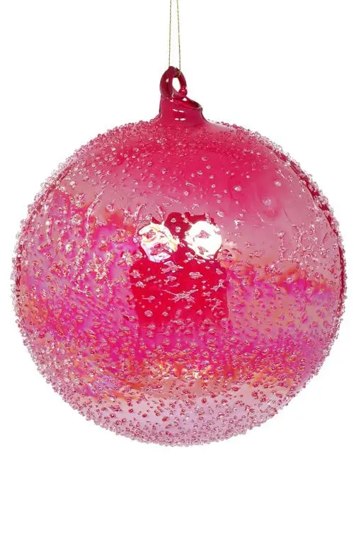 MARK ROBERTS Sparkling Ombre Ornament, Large - Pink