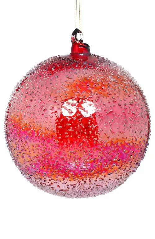 MARK ROBERTS Sparkling Ombre Ornament, Large - Raspberry