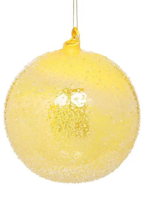 MARK ROBERTS Sparkling Ombre Ornament, Large - Yellow