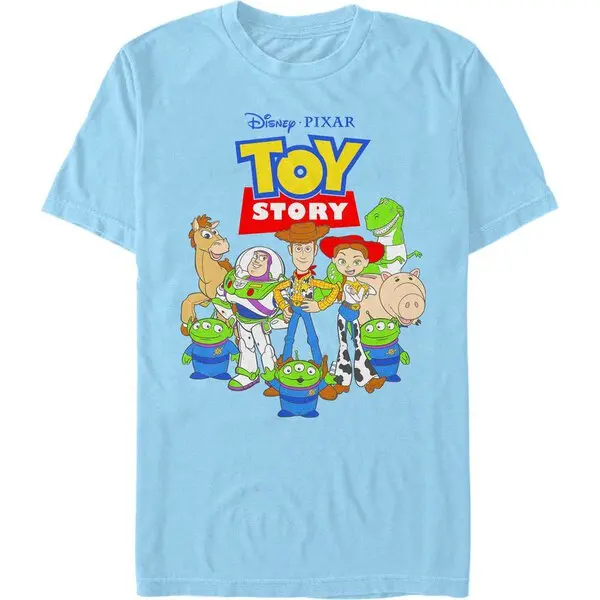 TOY STORY Main Characters Logo Short Sleeve Graphic T-shirt