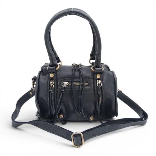 BOLSA NOVA HANDBAGS Bolsa Nova Small Pocket Satchel - Black