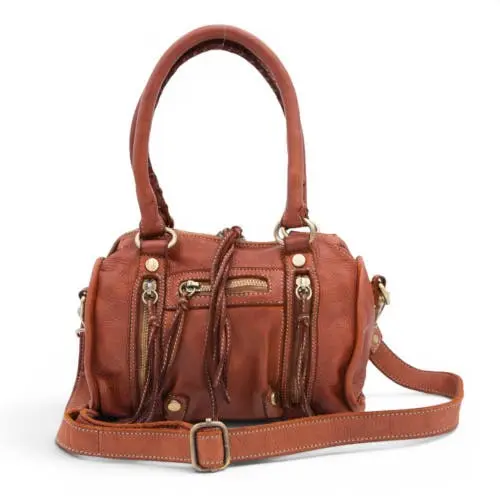 BOLSA NOVA HANDBAGS Bolsa Nova Small Pocket Satchel - Cognac