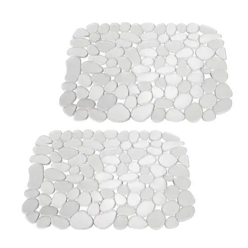 IDESIGN Pebblz Sink Protectorkitchen Sink Mat For Bottom Of Sinkset Of 2 - Clear