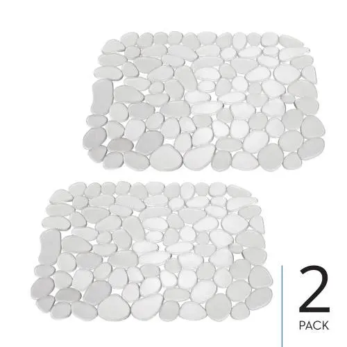 IDESIGN Pebblz Sink Protectorkitchen Sink Mat For Bottom Of Sinkset Of 2