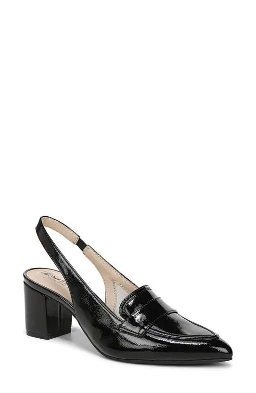 LIFESTRIDE Angel Slingback Pointed Toe Loafer Pump - Black