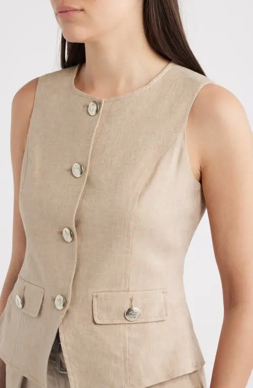 Halogen Crewneck Cutaway Vest