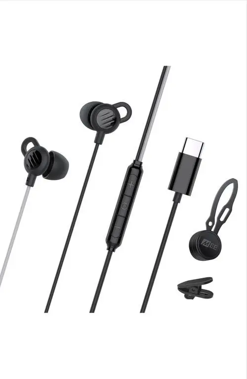 MEE AUDIO Sleeptones Usb-c Wired Sleeping Earbuds - Black