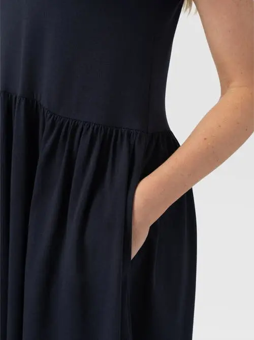 SAINT + SOFIA Bonnie V-neck Dress