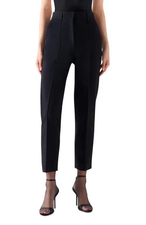 Akris Ferry Pintuck Tapered Jersey Pants
