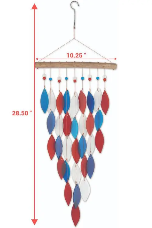 SUNSET VISTA DESIGNS Patriotic Arrow Falls Wind Chime