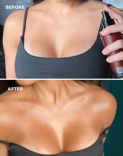 BARE IT ALL Golden Hour Bronzing Creme With Puff Brush Set