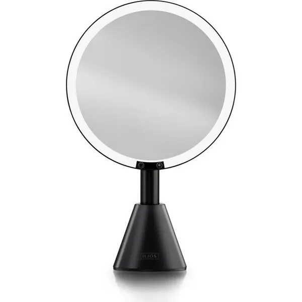 ILIOS LIGHTING 5x Deluxe Rechargeable Led Mirror - Black