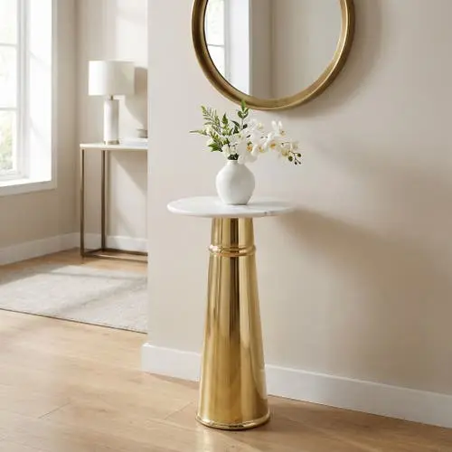 EXPO BAZAAR Side Table | Marble Top | Modern Design
