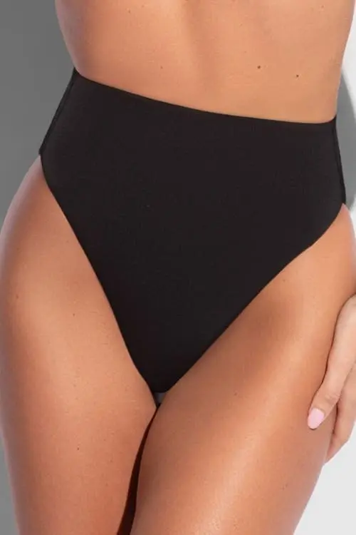 TA3 High Cut Smoothing Bikini Bottom - Black