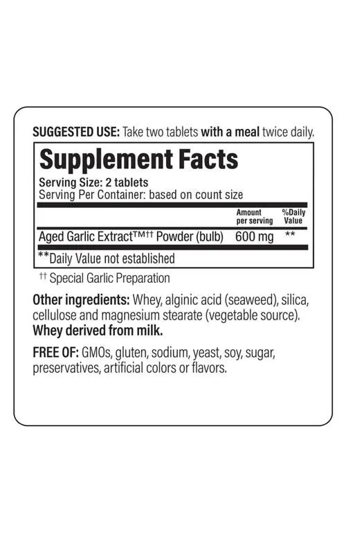 KYOLIC Aged Garlic Extract Formula 100, Cardiovascular Health