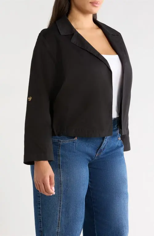 Wit & Wisdom Roll Tab Crop Jacket