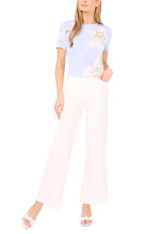 Ted Baker London Spencer Floral Short Sleeve Top - Blue Surf
