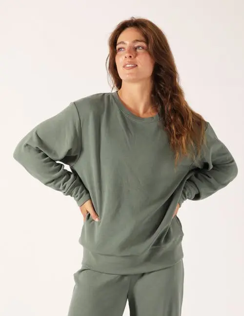SOFTFLEX Oversized Crew - Basil