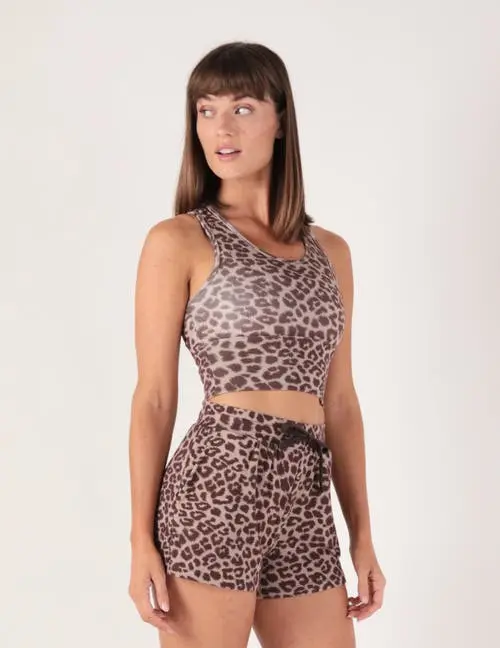 SOFTFLEX Take It Easy Bra - Latte/java Leopard Mane