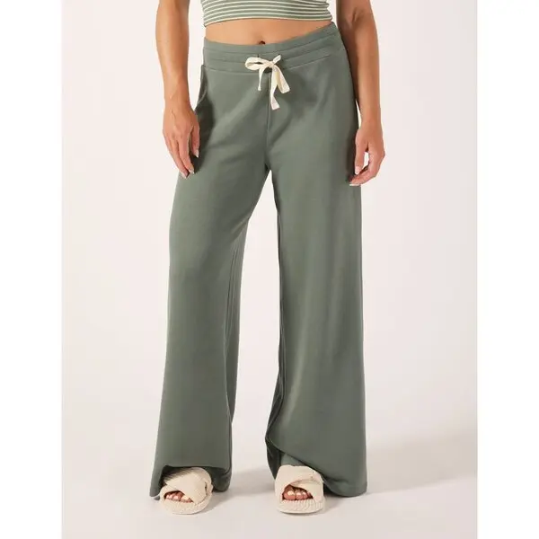 SOFTFLEX Cloud Fleece Wide-leg Pants - Basil