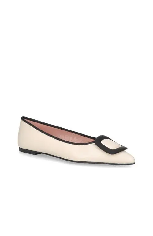Pretty Ballerinas Pointed Toe Buckle Flat