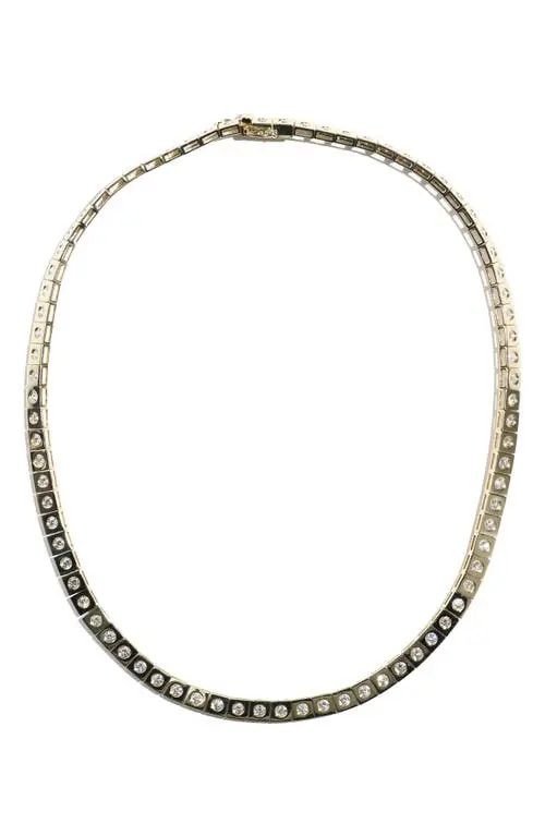 TYPE JEWELRY Leggo Diamond Tennis Necklace - Gold