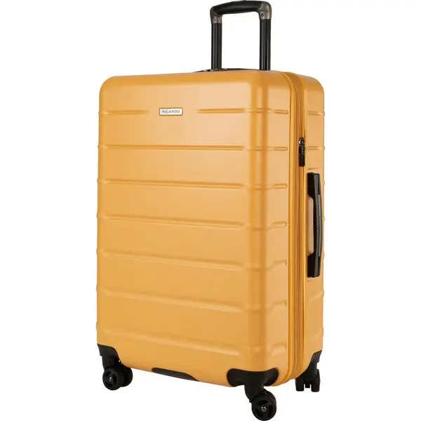 RICARDO BEVERLY HILLS Cambria 24-inch Hardside Checked Suitcase - Mango Tango