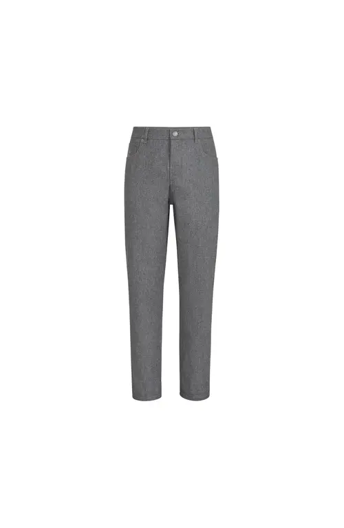Brunello Cucinelli Virgin Wool Flannel Five-pocket Trousers